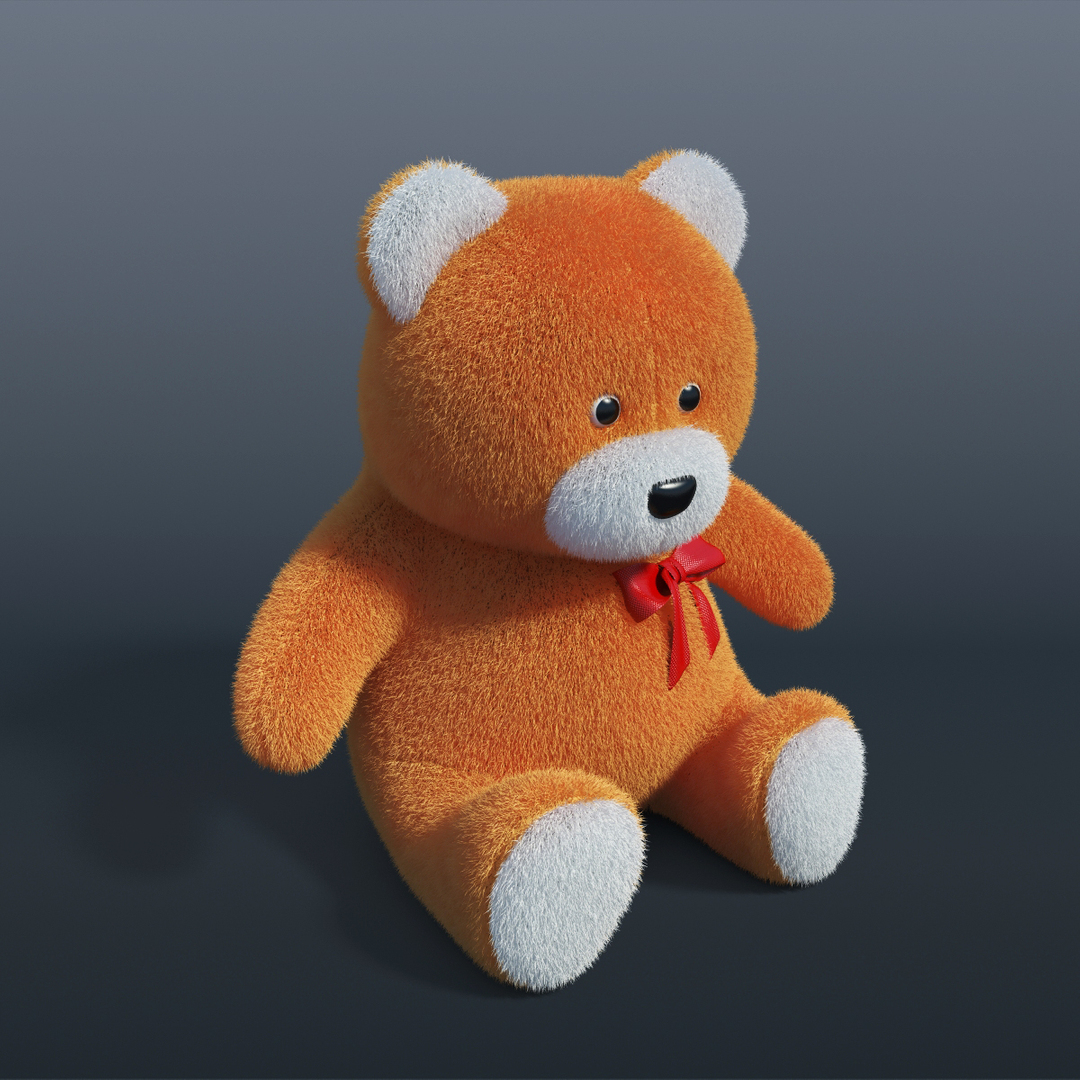 3d Model Realistic Teddy Bear 01
