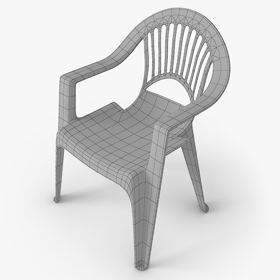 Plastic Chair Obj