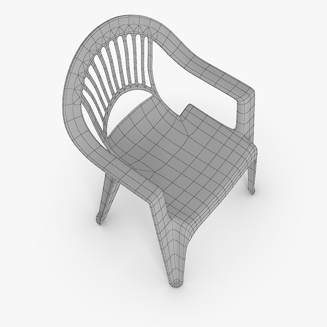 Plastic Chair Obj