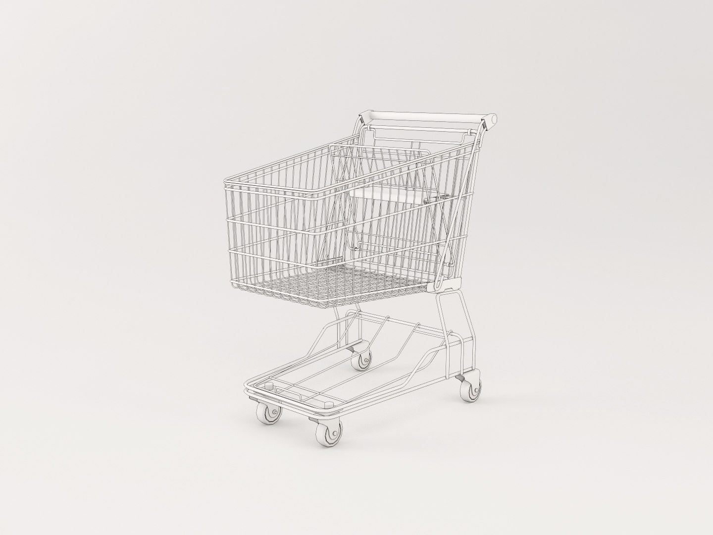 Shopping Cart 3d Obj