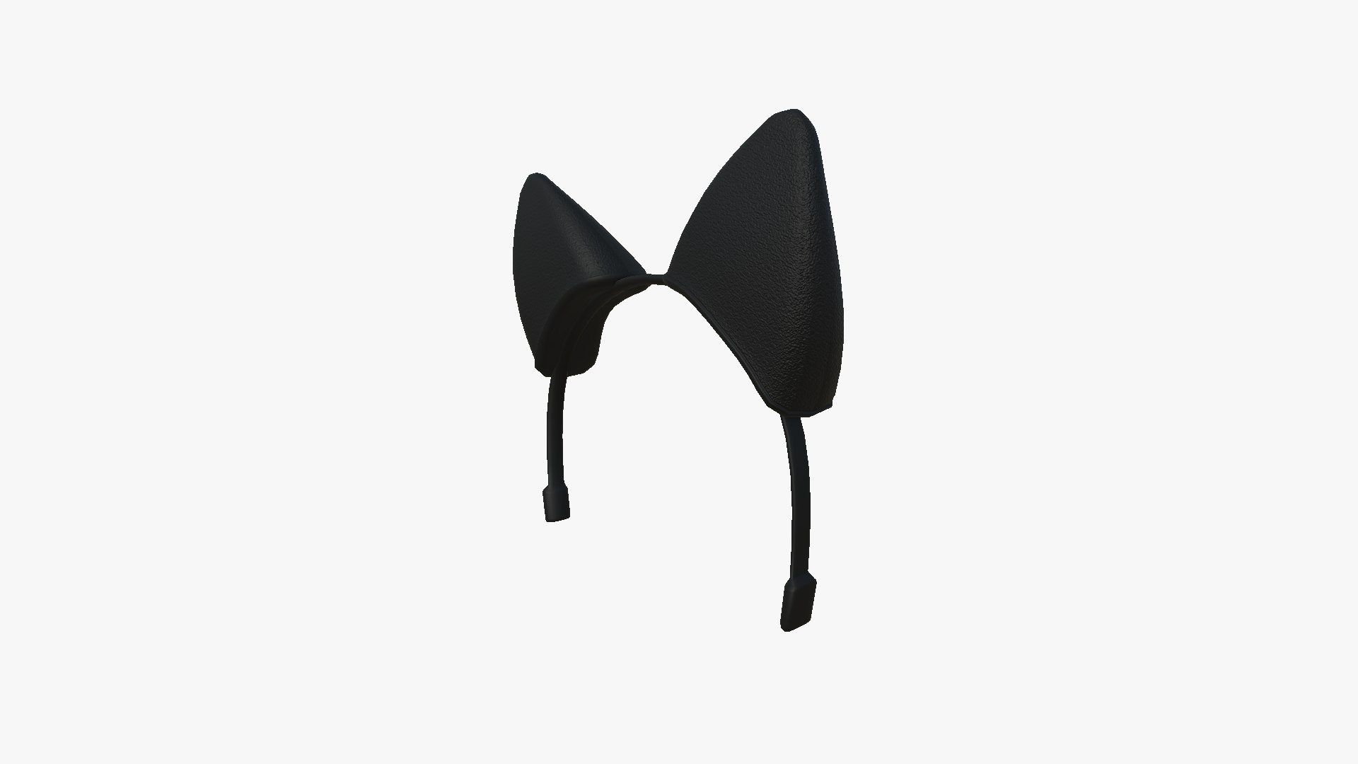 Furry Ears Tiara B01 Black - Headband Character Design 3D model ...