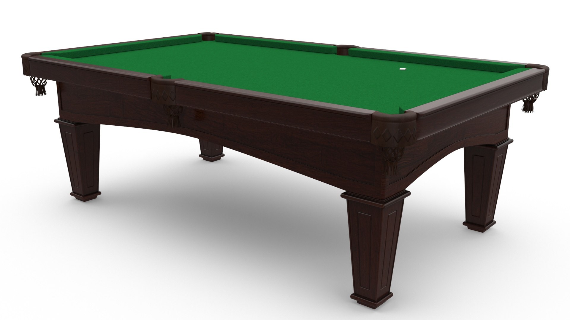 3D Billiard Table With Balls And Cue Model - TurboSquid 2318334
