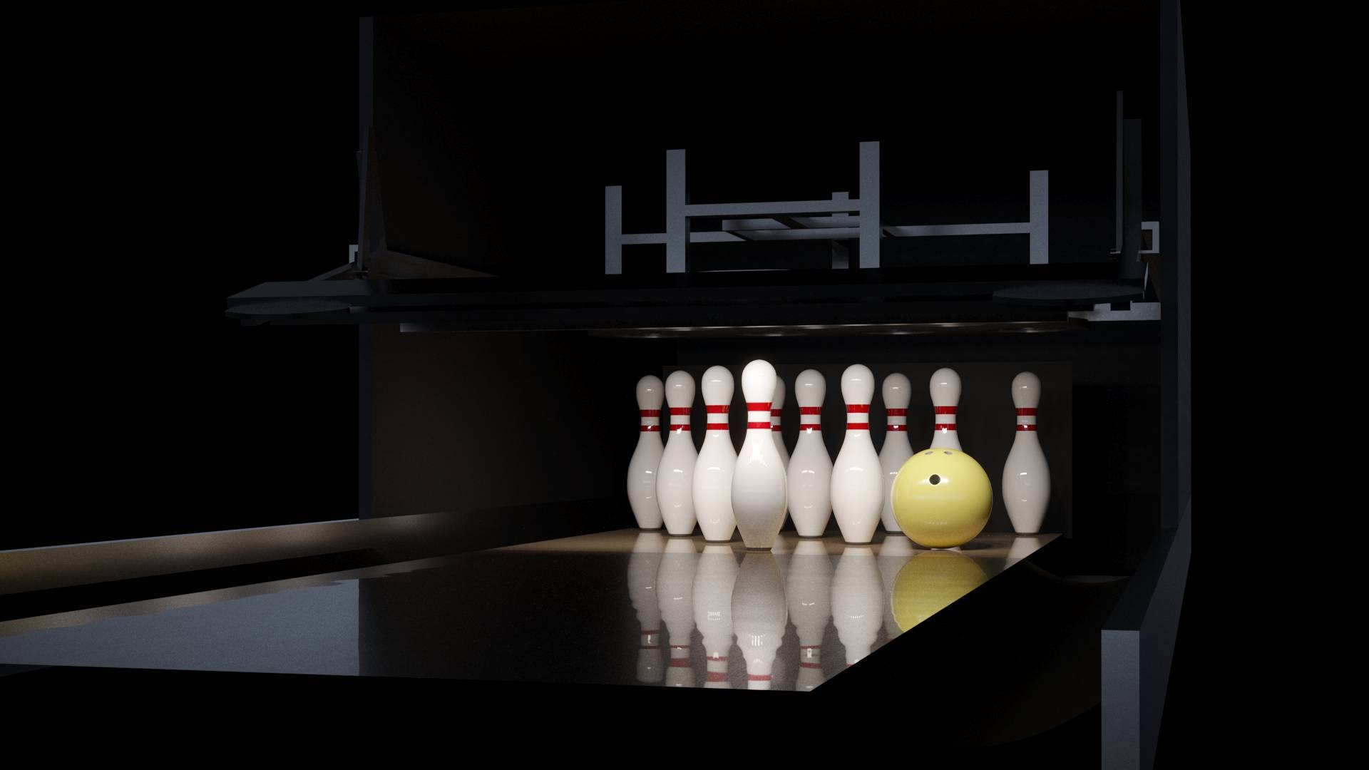 Bowling Pins In Pinsetter Model - TurboSquid 1966449