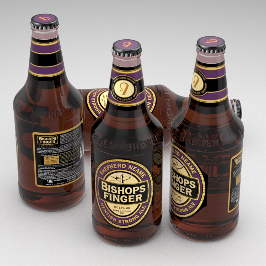 Beer Bottle Bishops 3d Model