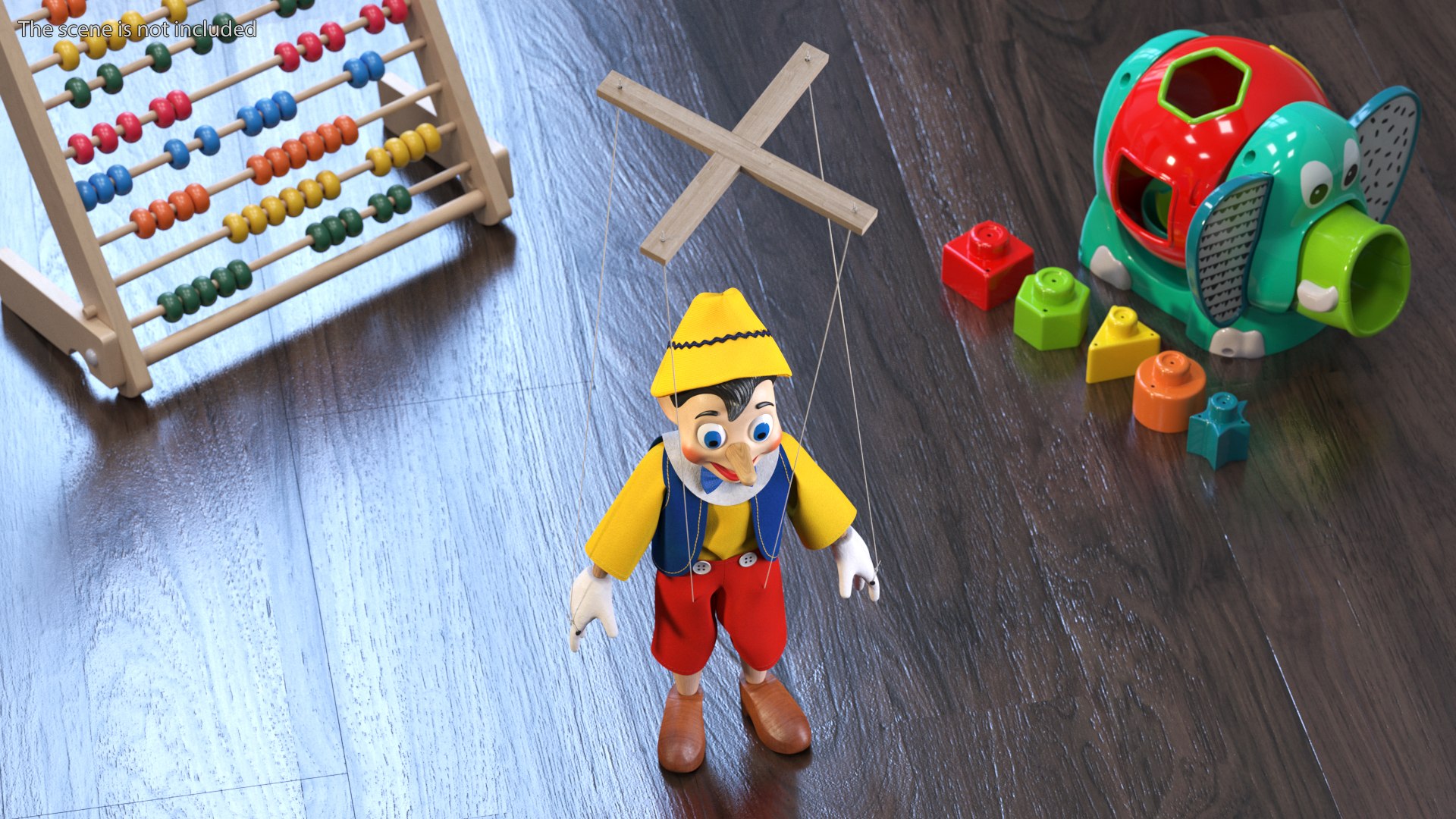 3D Pinocchio Wooden Marionette Figure Rigged for Maya - TurboSquid 2082933