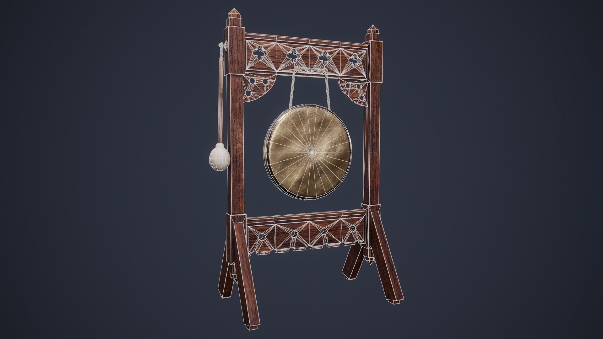 Antique Gong 3D Model - TurboSquid 1995014