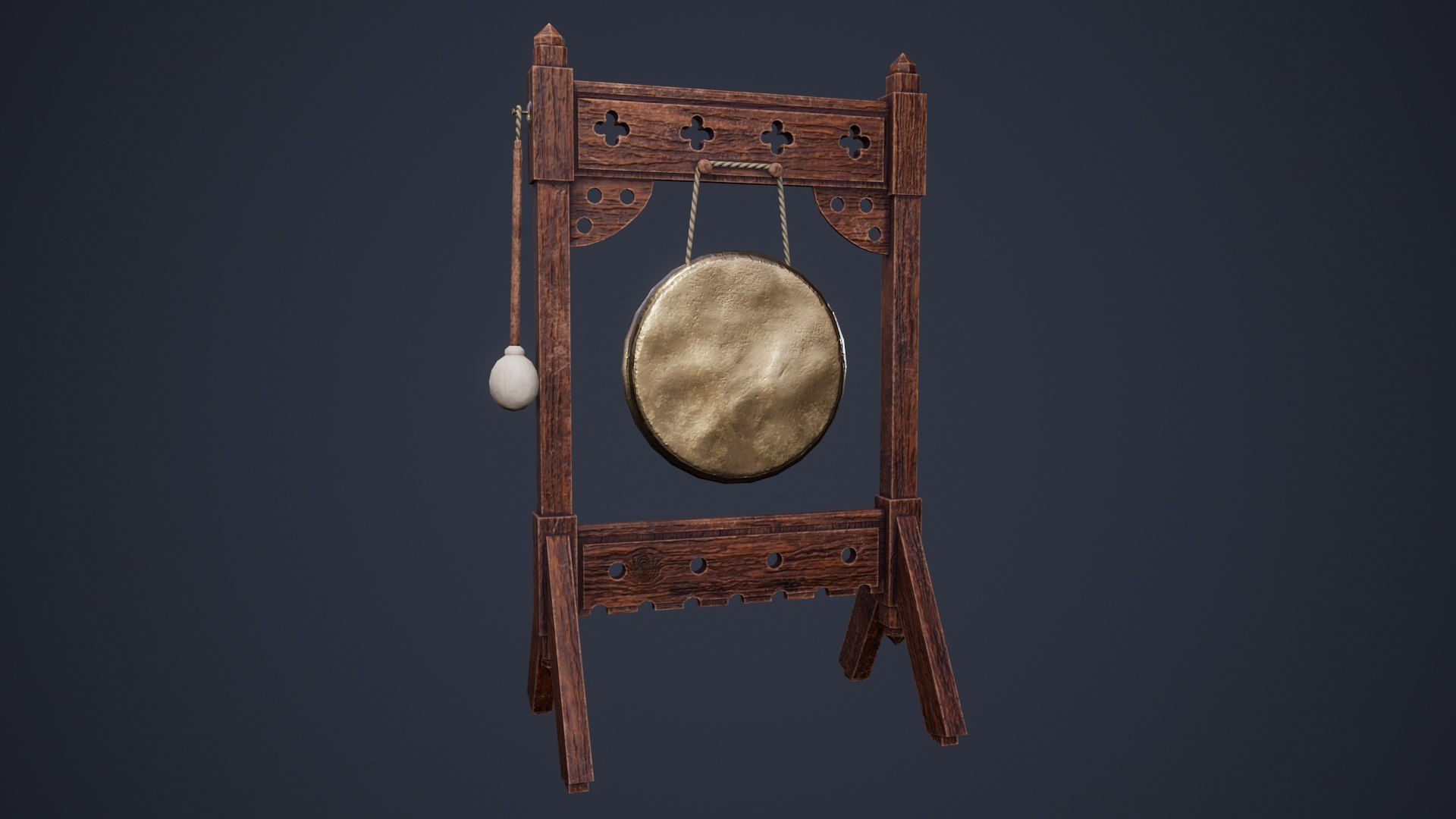 Antique Gong 3D Model - TurboSquid 1995014