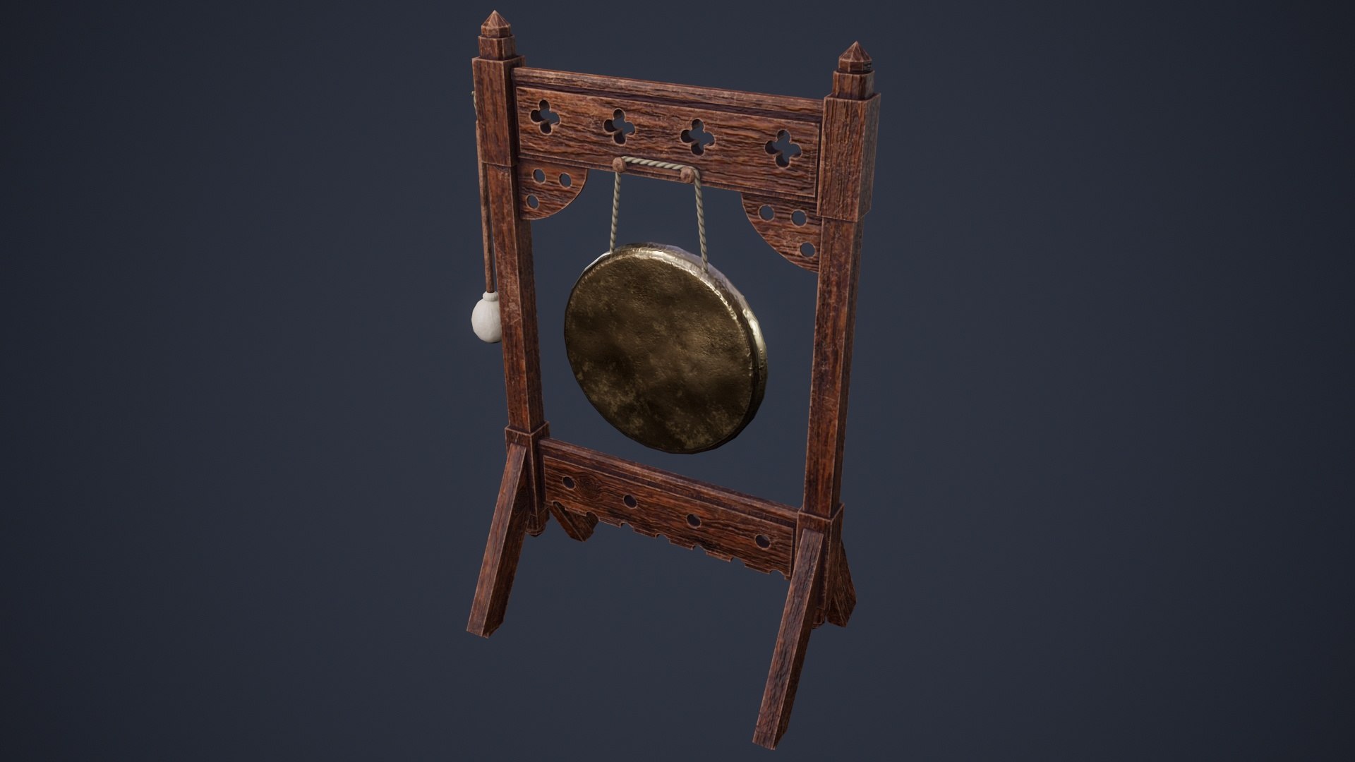 Antique Gong 3D Model - TurboSquid 1995014