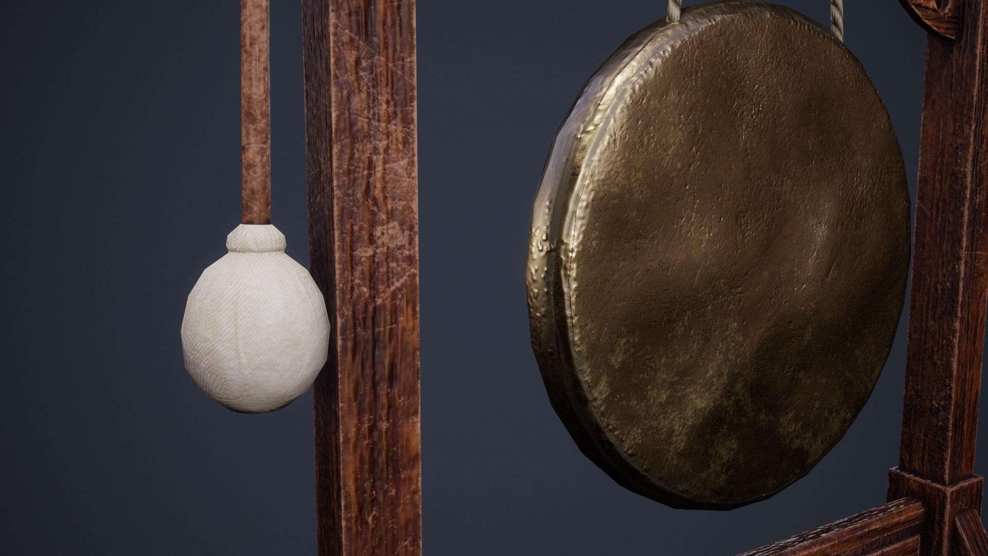 Antique Gong 3D Model - TurboSquid 1995014