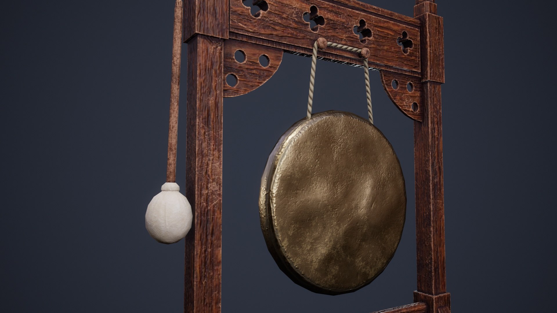 Antique Gong 3D Model - TurboSquid 1995014