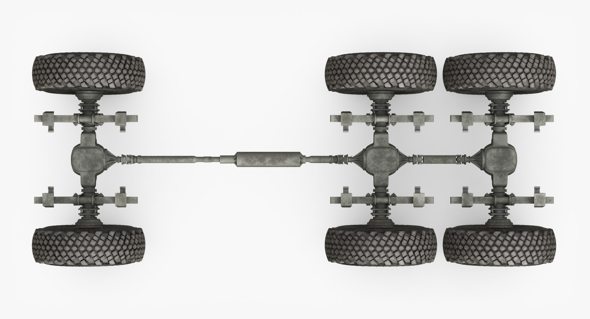 3D truck chassis frame - TurboSquid 1149728