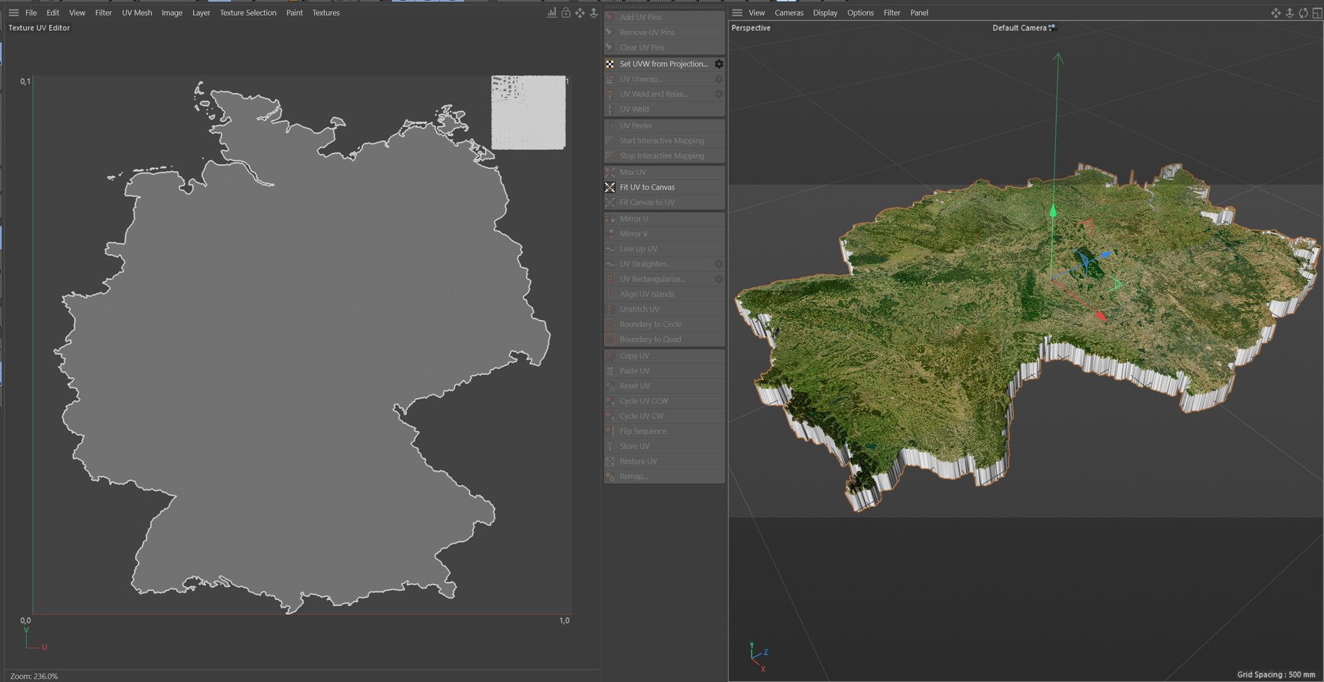 Germany Deutschland Terrain Map 3D Model - TurboSquid 2336049