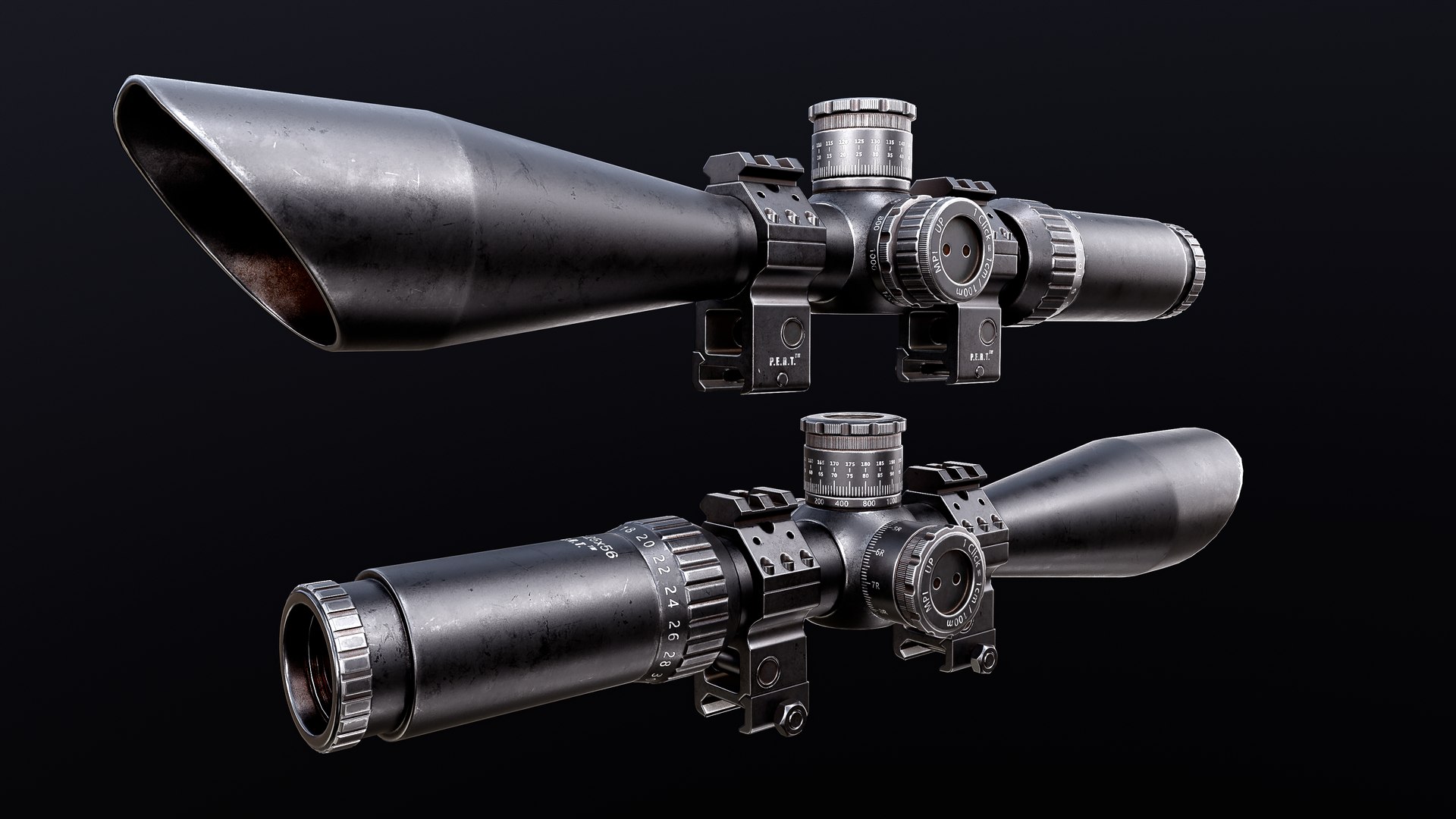 3D Sniper Rifle Accuracy International LTD AXMC 338 Lap Mag ...