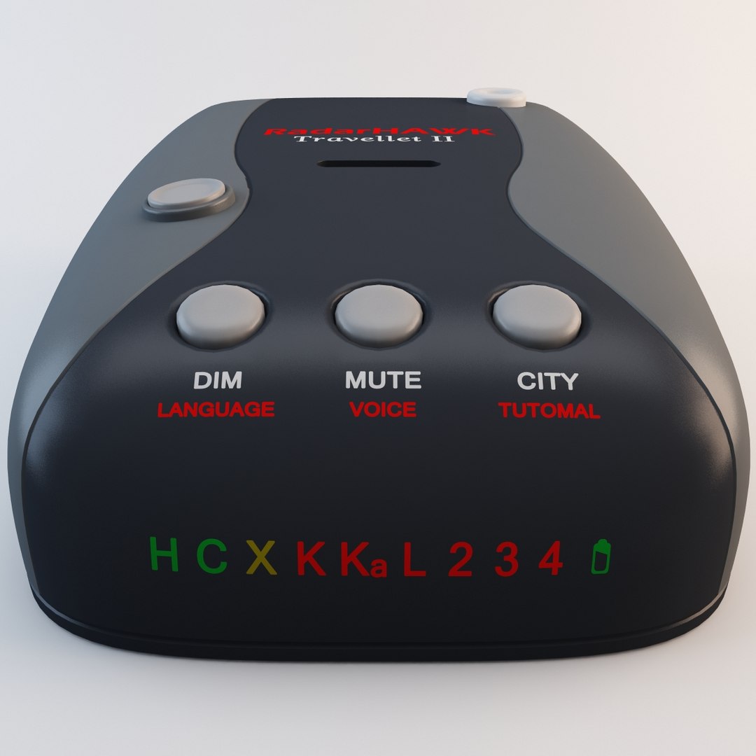 3d Radarhawk T2 Radar Detector Model