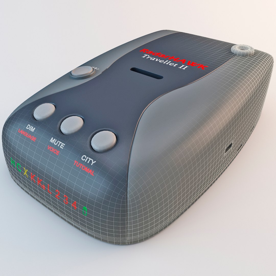 3d Radarhawk T2 Radar Detector Model
