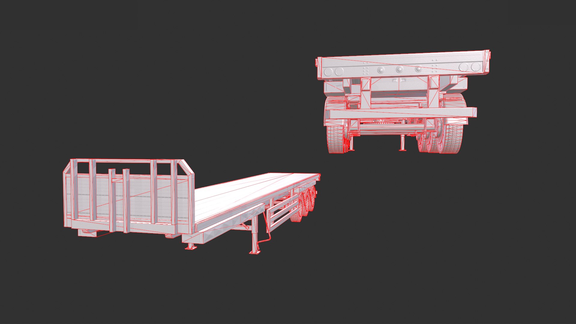 Flatbed Container 3D - TurboSquid 1773477