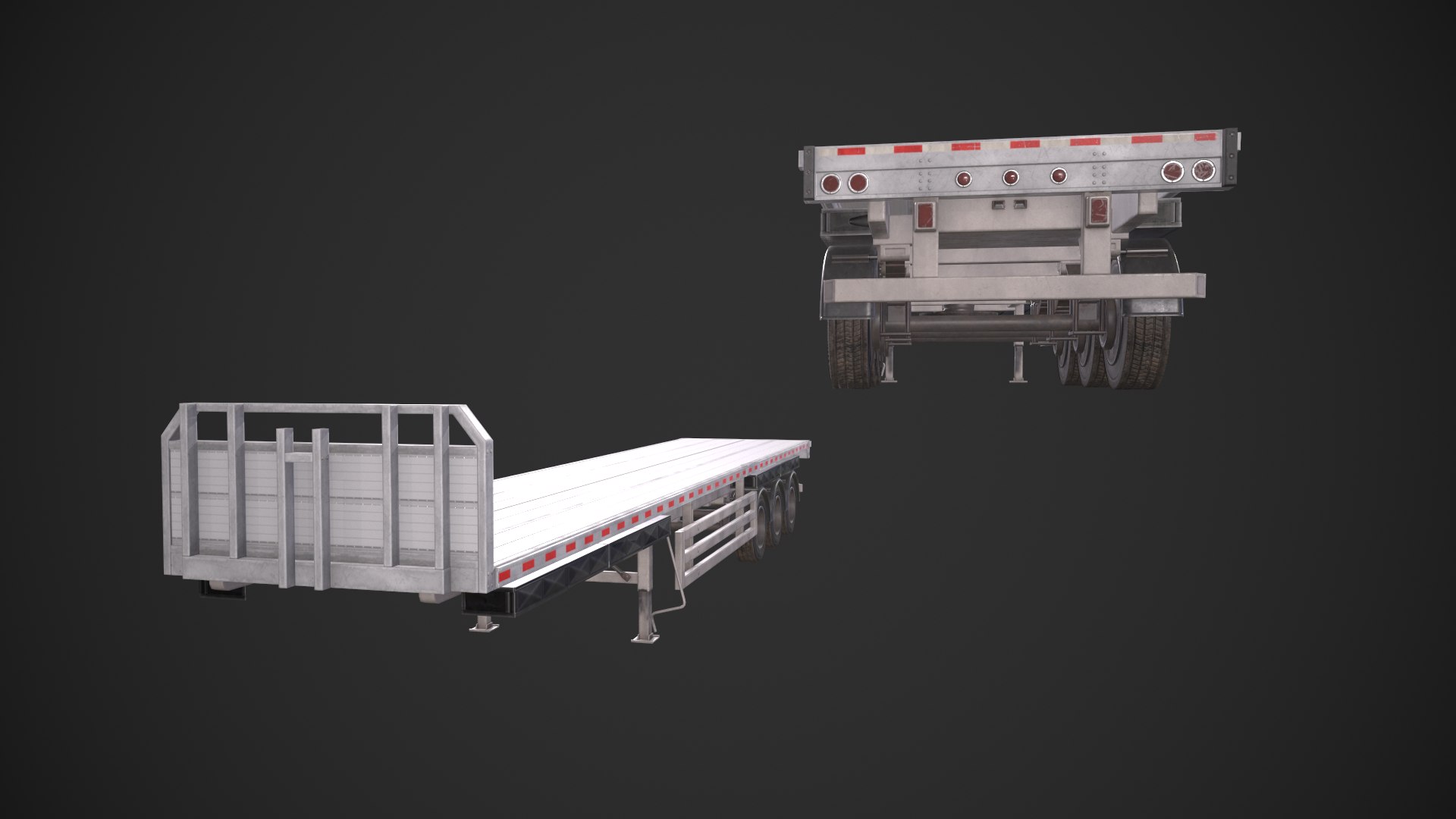Flatbed Container 3D - TurboSquid 1773477