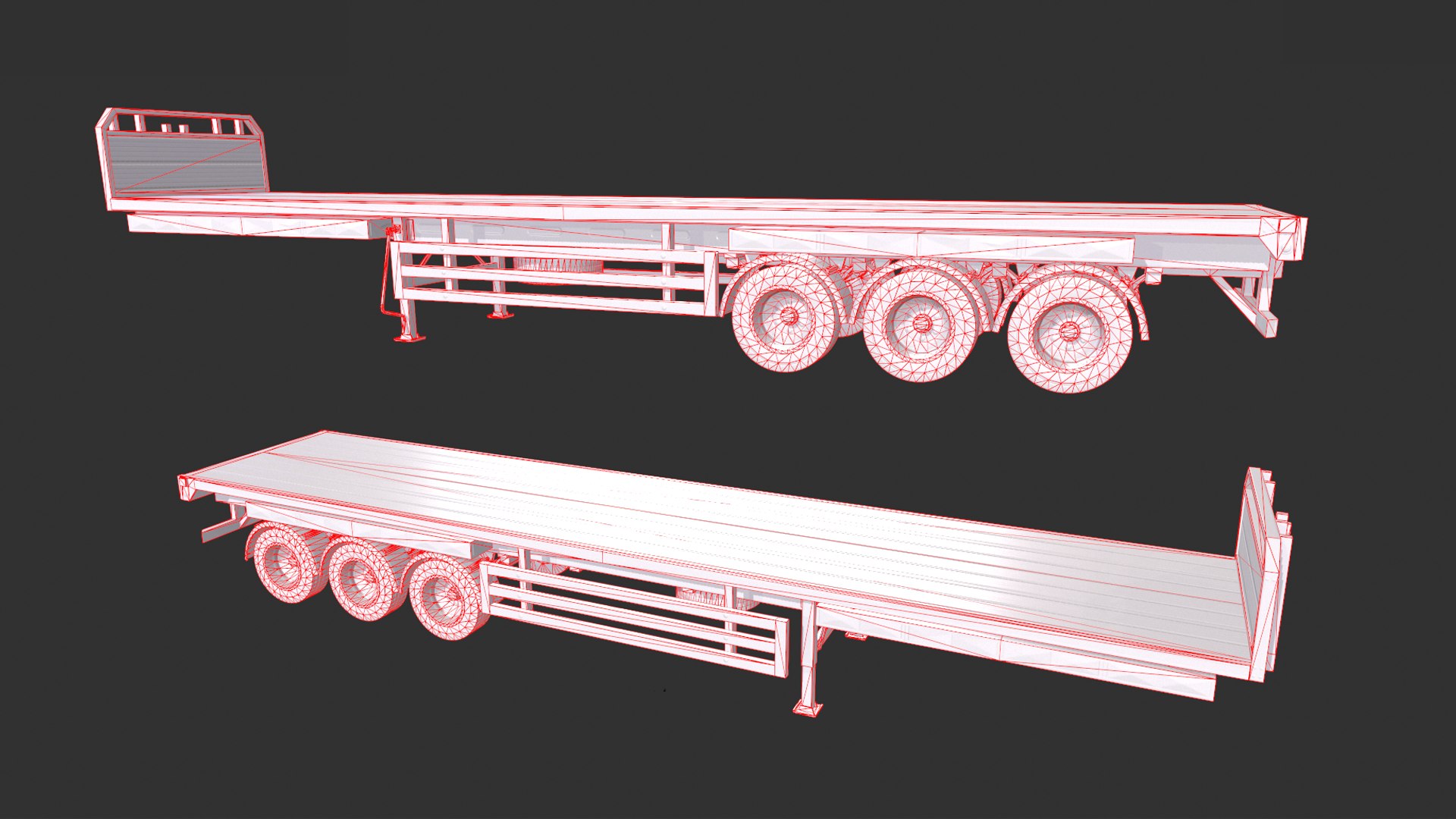 Flatbed Container 3D - TurboSquid 1773477