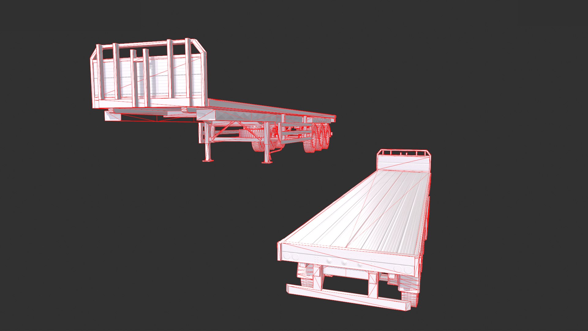 Flatbed Container 3D - TurboSquid 1773477