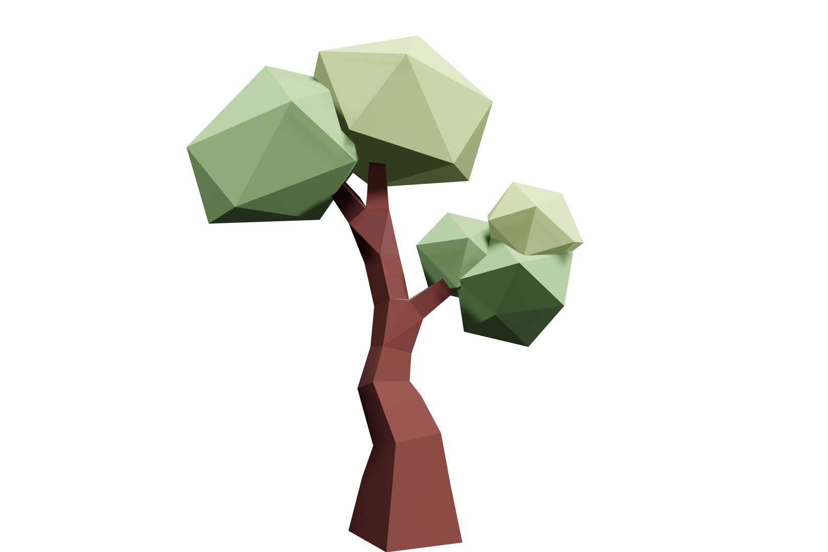 3D Cartoon Low Poly Trees Model - TurboSquid 1716903