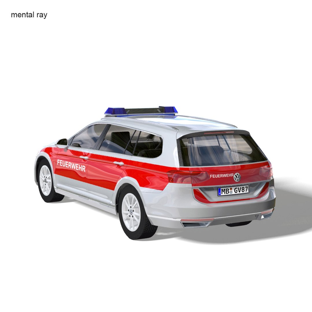 Feuerwehr Passat 3d Model