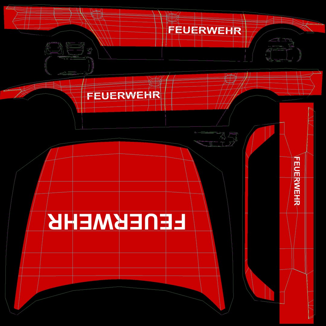 Feuerwehr Passat 3d Model