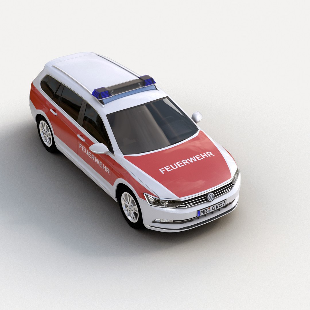 Feuerwehr Passat 3d Model