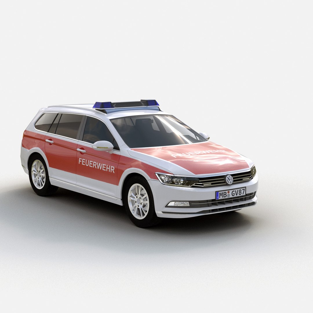Feuerwehr Passat 3d Model