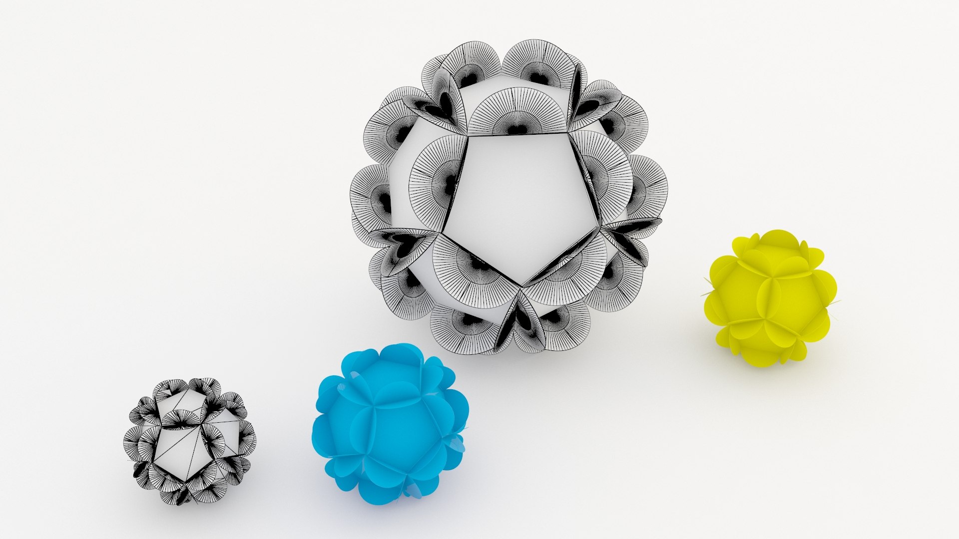 3D Model Origami Flower - TurboSquid 1747047