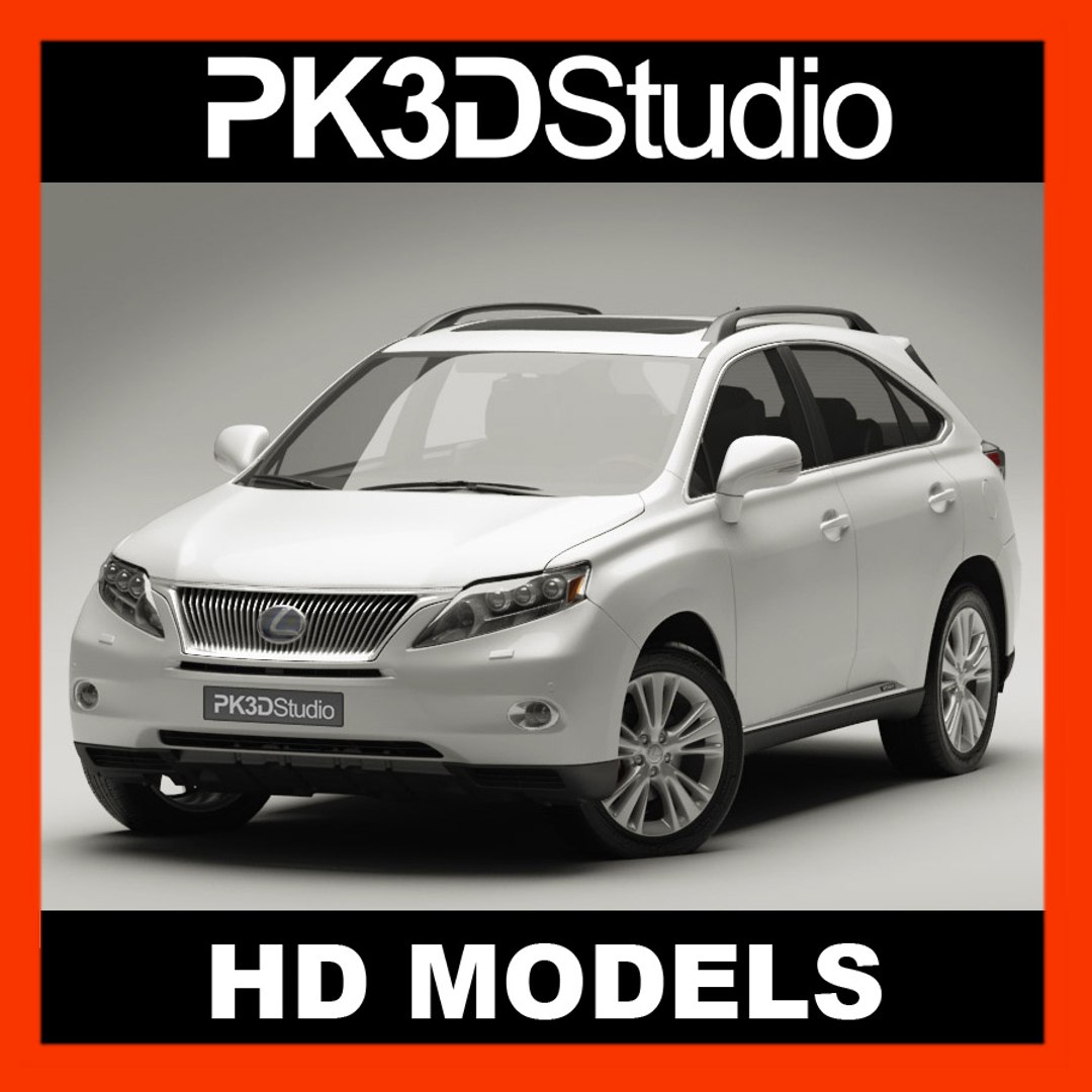 3d Lexus Rx 450h 2010 Model