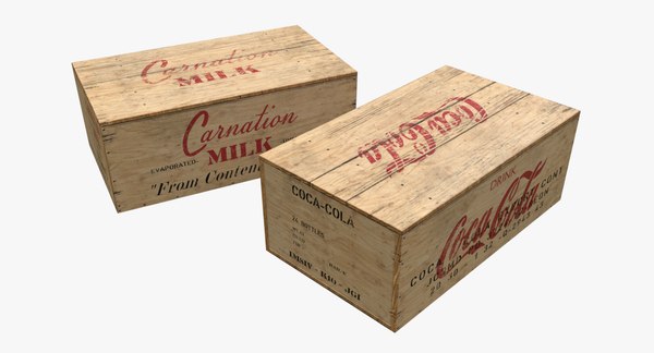 3D wooden boxes rations - TurboSquid 1391363