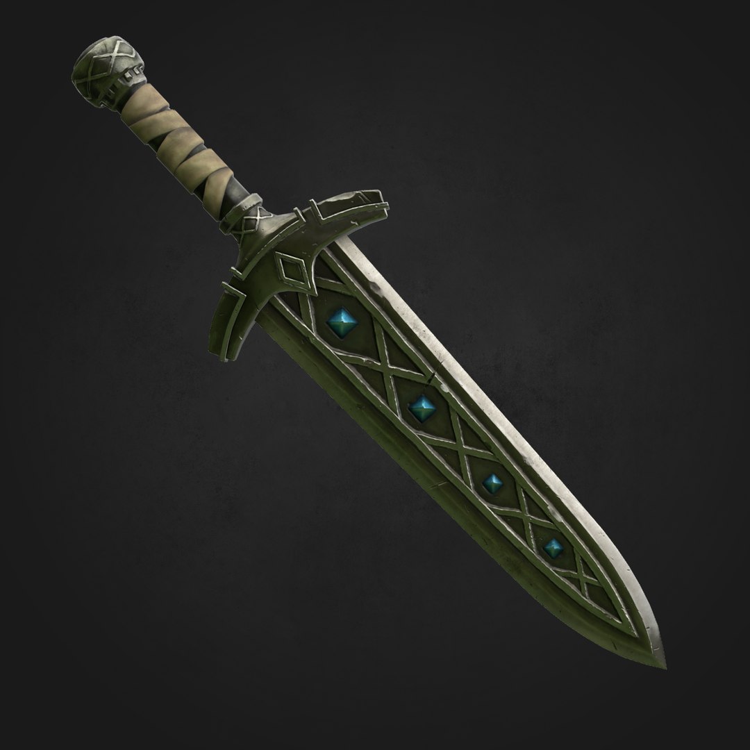 3d fantasy dagger