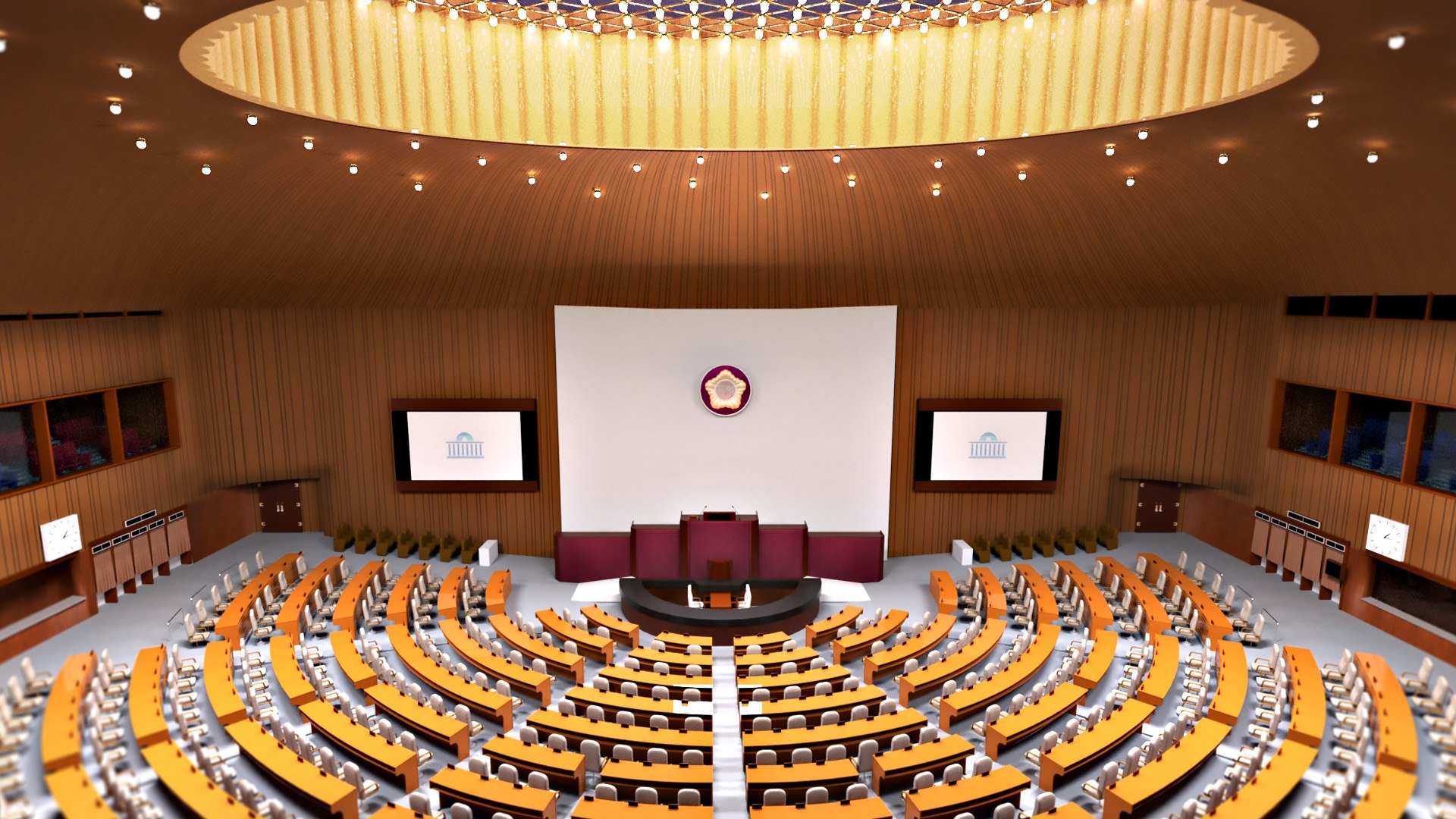 3D Korean National Assembly Main Conference Hall - TurboSquid 2273048
