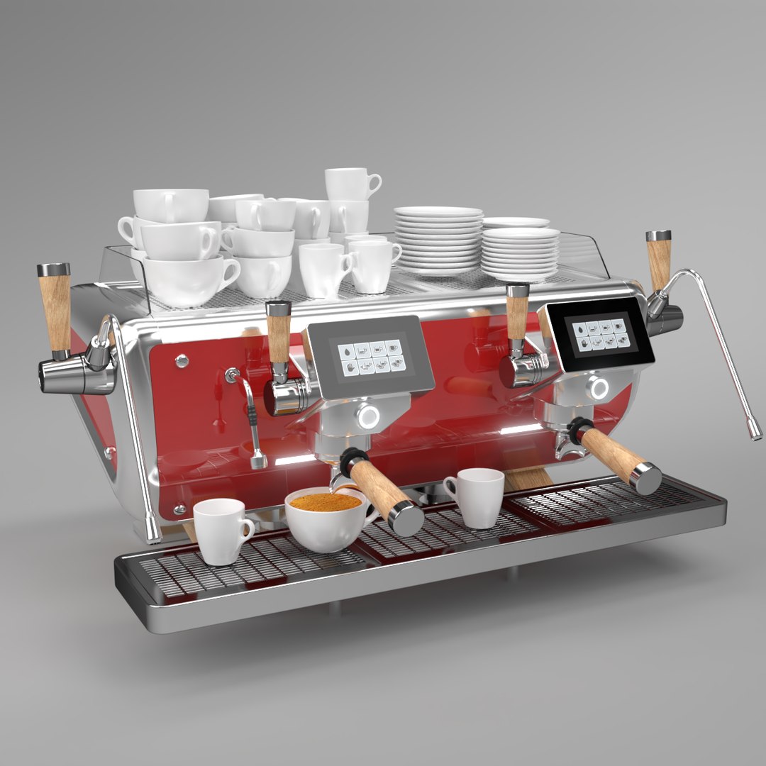 3D Blender 2 Astoria Coffee Machine Model - TurboSquid 1300041