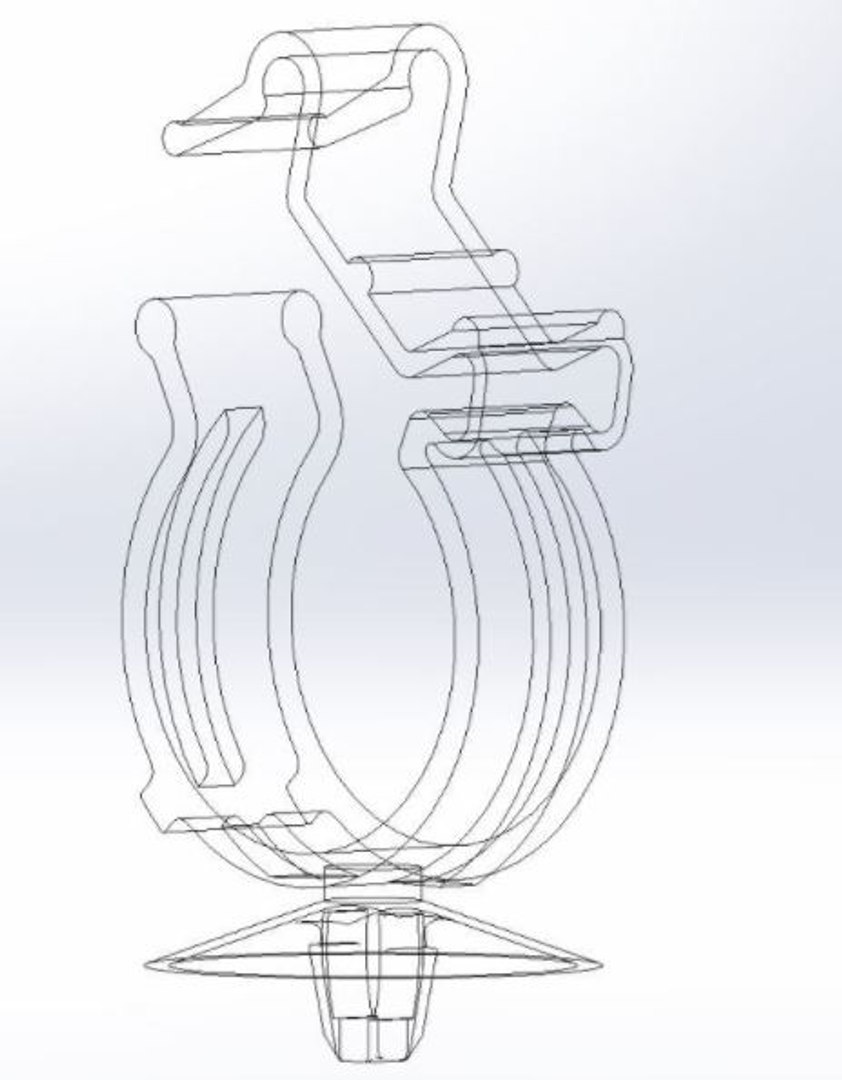 3D plastic clips cable - TurboSquid 1232374