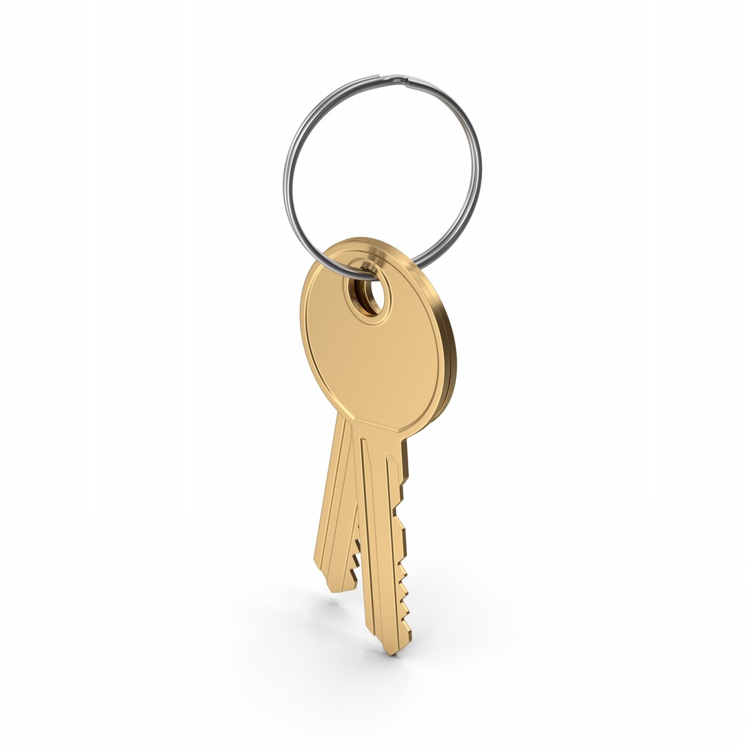 3D Hanging Gold Keys - TurboSquid 1917991