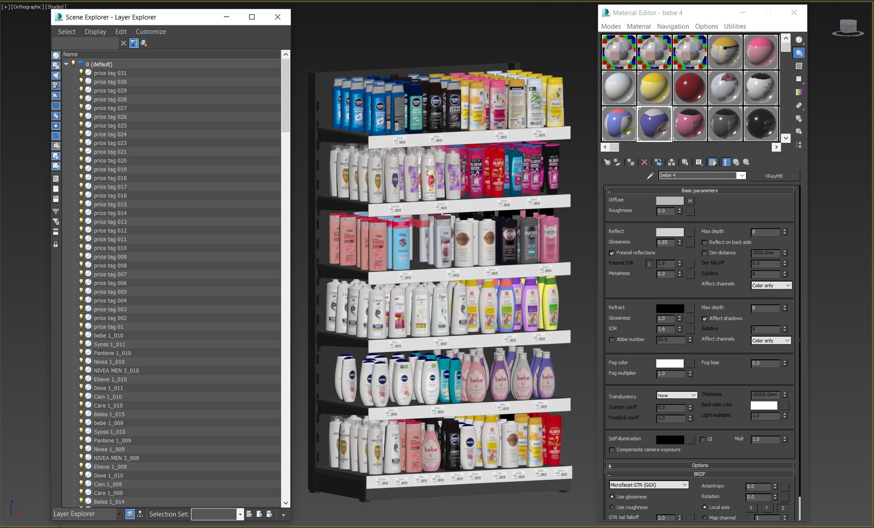 3D Shampoo Store Shelves Model - TurboSquid 2149630