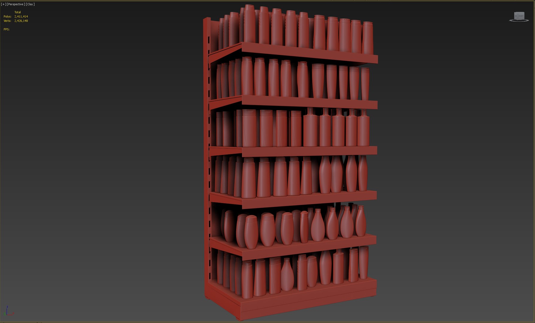 3D Shampoo Store Shelves Model - TurboSquid 2149630