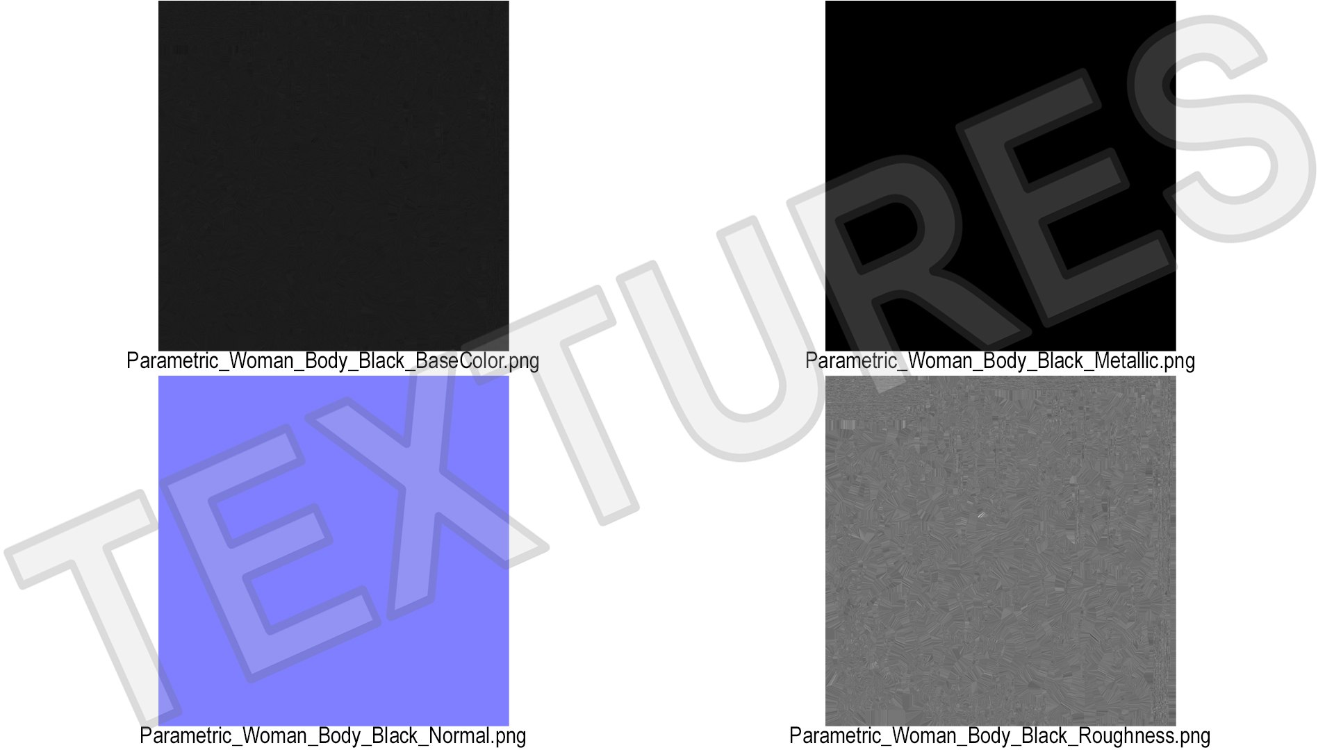 Modern Parametric Sculpture - Woman Body Black Painted Wood 3D Model ...