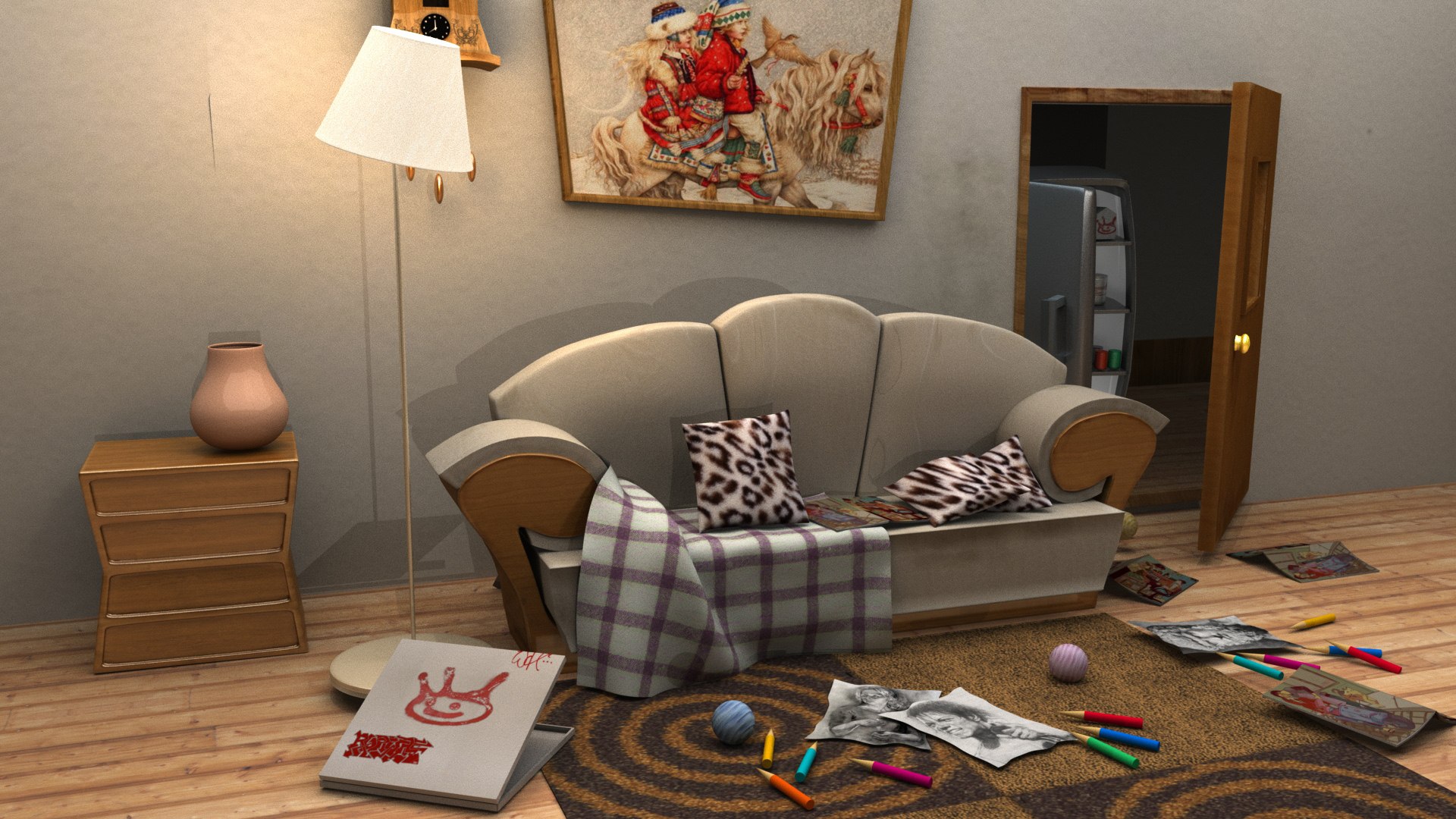 3D Indoor Scene The Room Scene Model - TurboSquid 1828052
