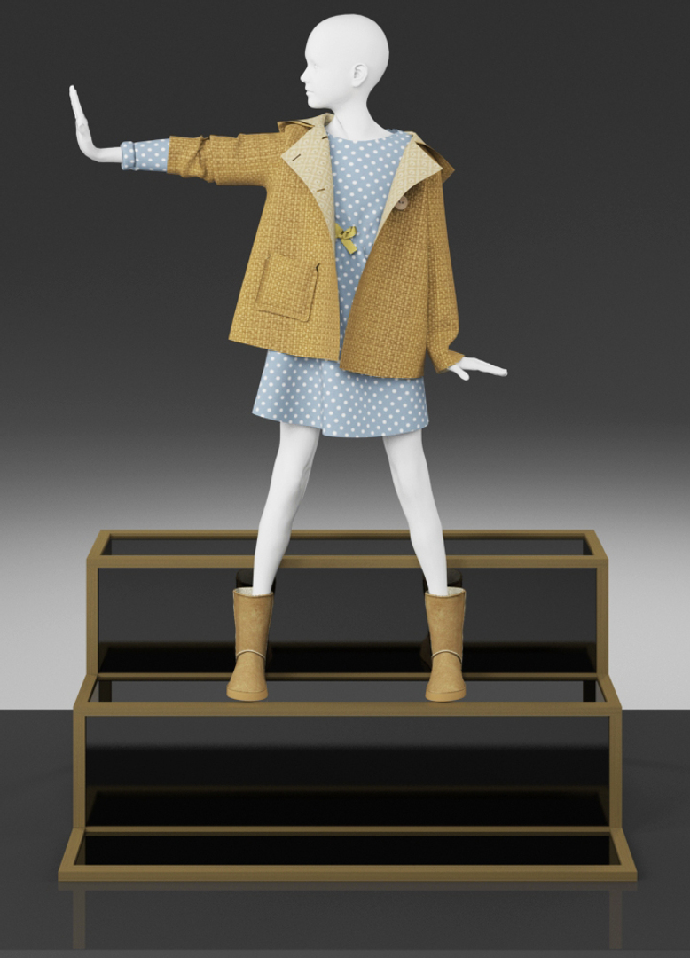 Kid Mannequin Clothes 3d Max