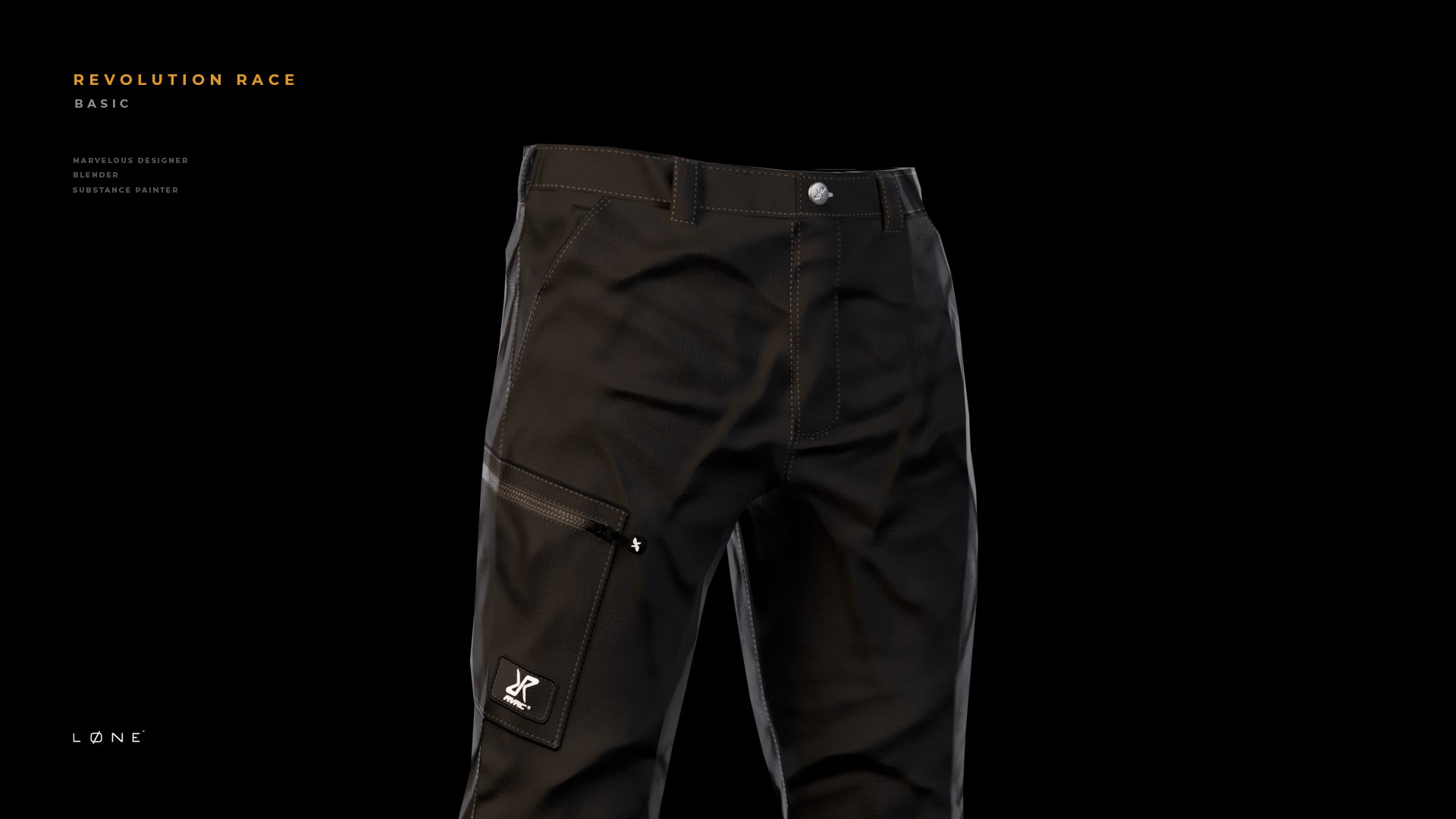3D Revolution Race Basic Pants - TurboSquid 2215113