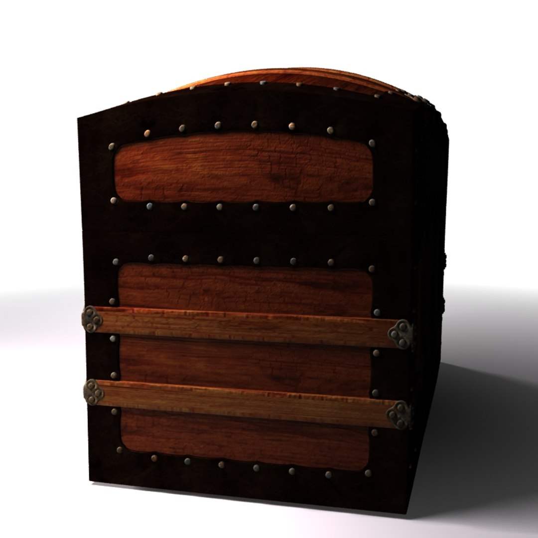 3d Model Antique Trunk