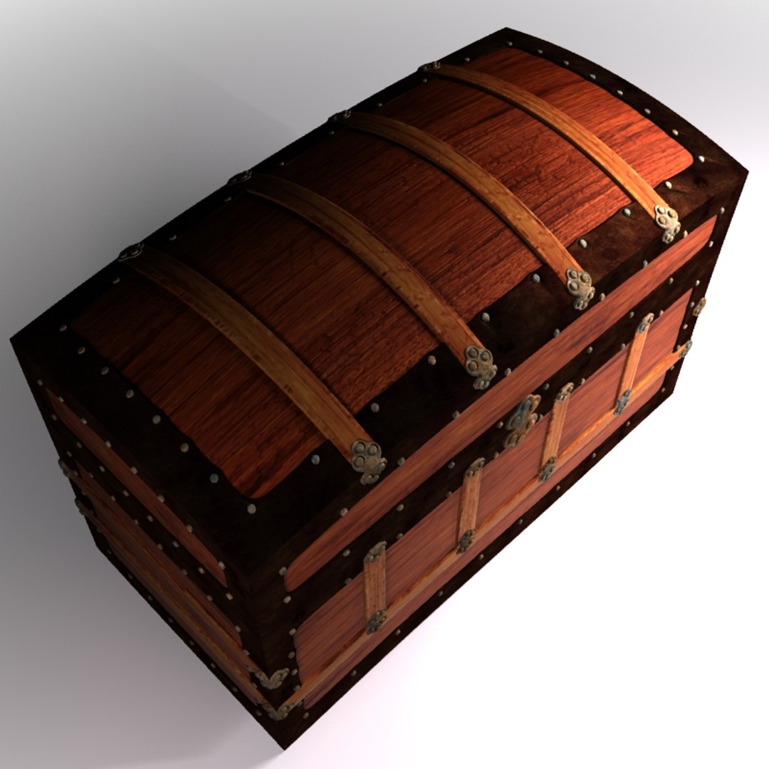 3d Model Antique Trunk