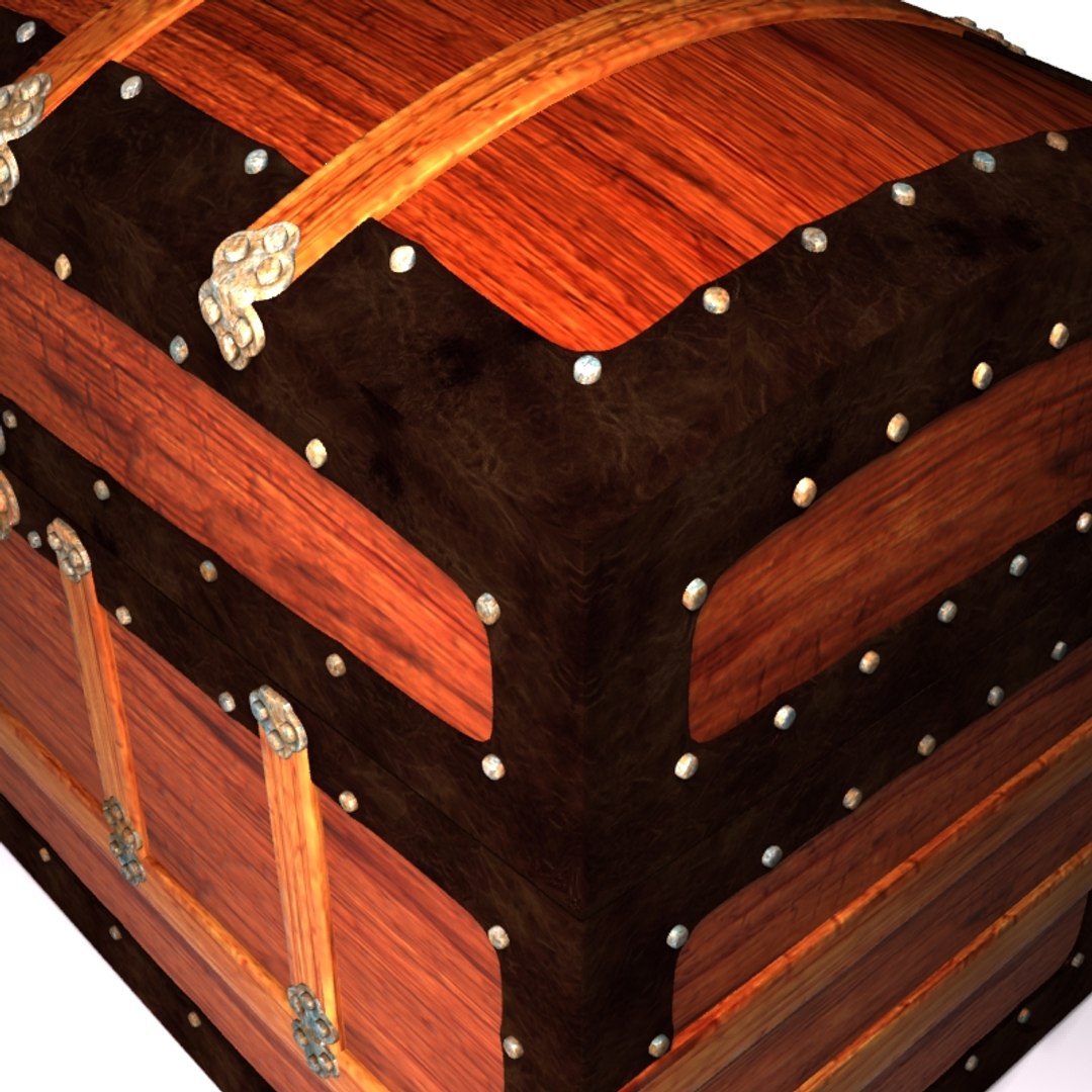 3d Model Antique Trunk