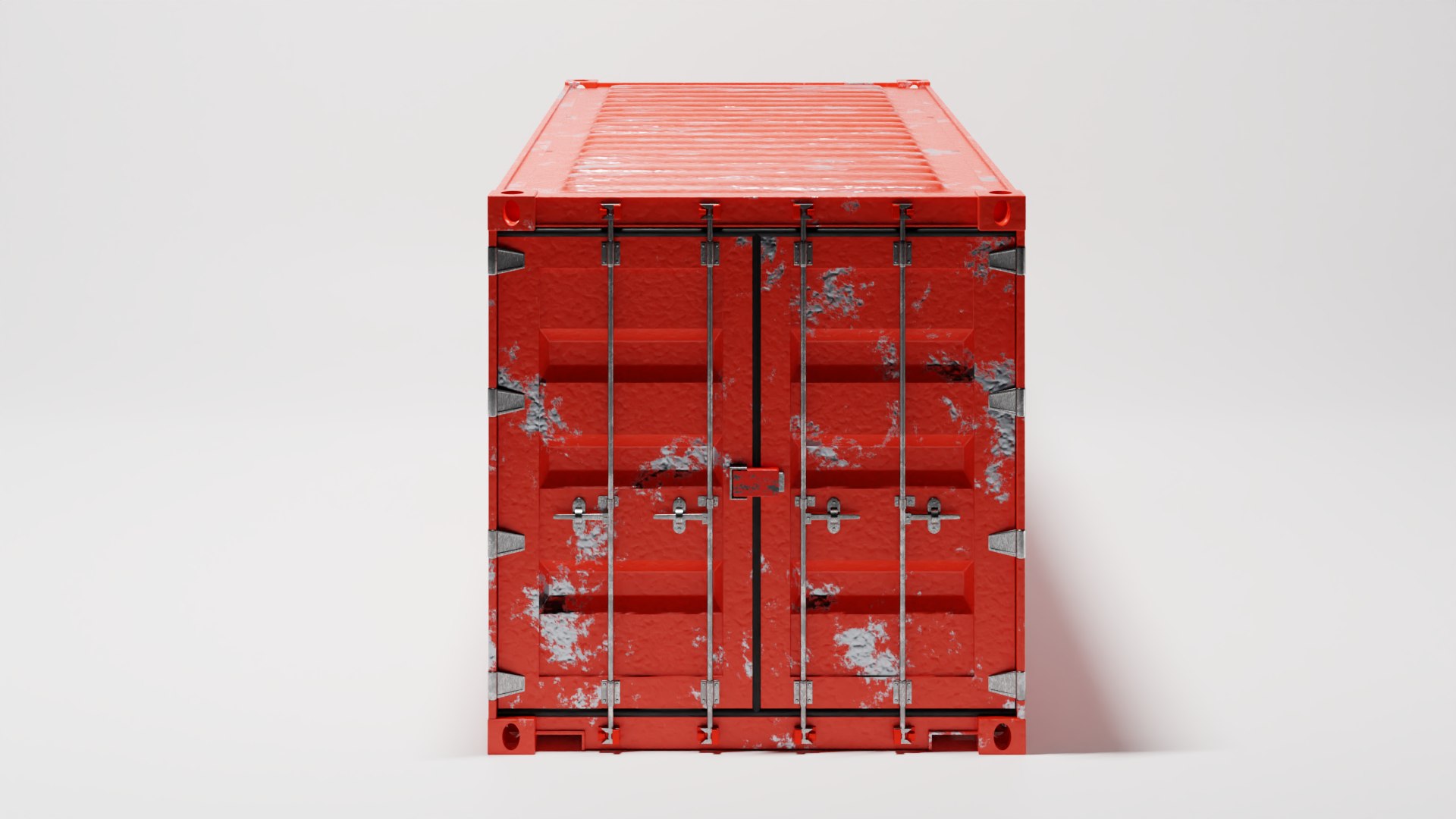 Red Shipping Container Model - TurboSquid 2054271