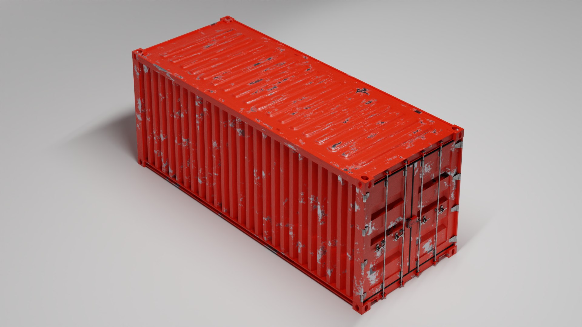 Red Shipping Container Model - TurboSquid 2054271