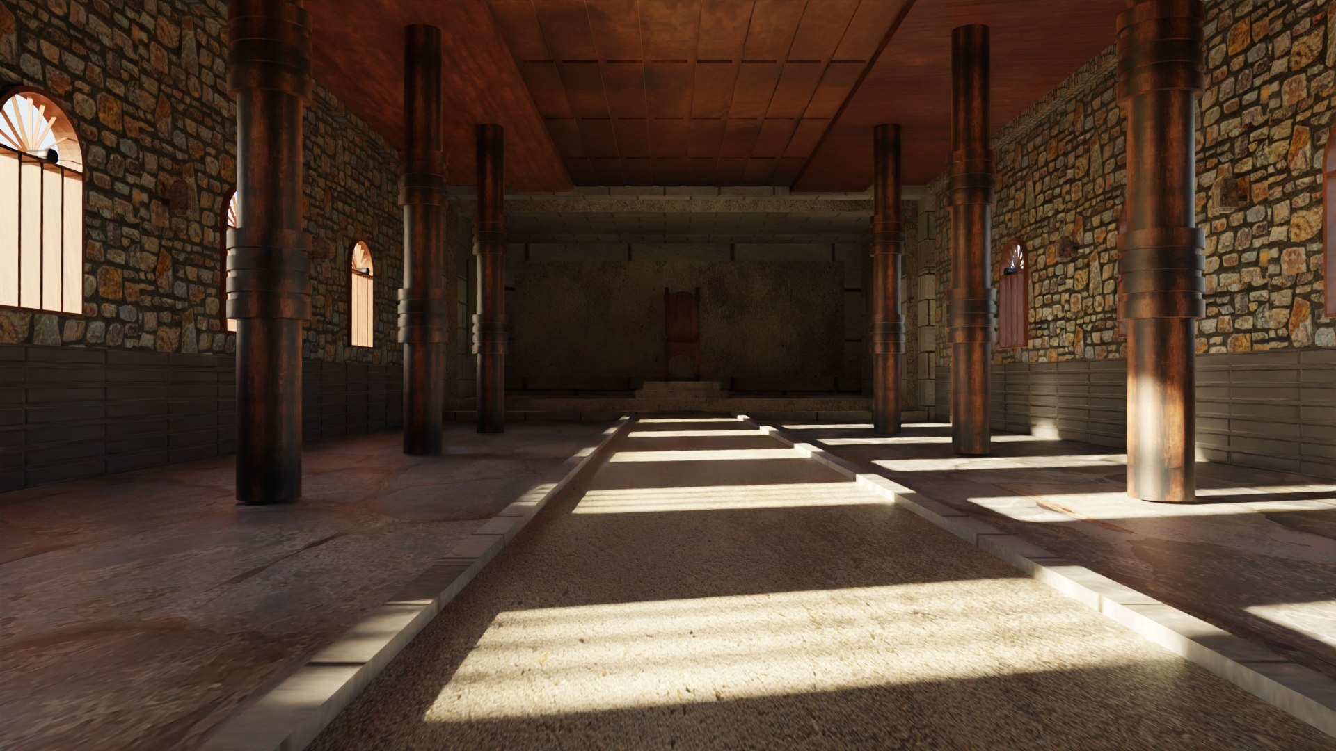 Kings Hall Interior model - TurboSquid 2179305