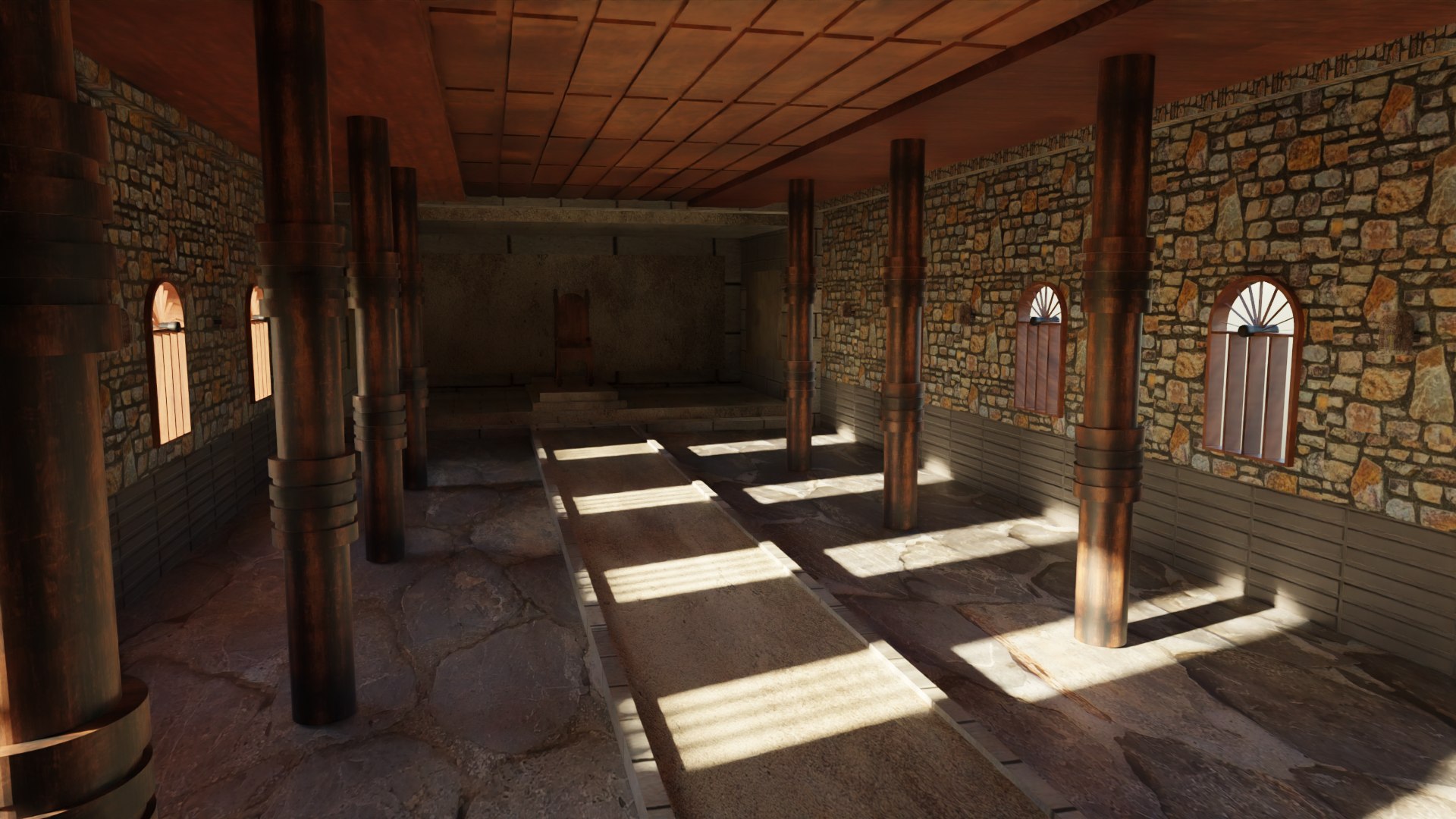 Kings Hall Interior model - TurboSquid 2179305