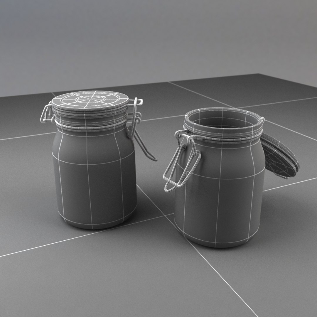 Hermetic Glass Jar Model - TurboSquid 1628219